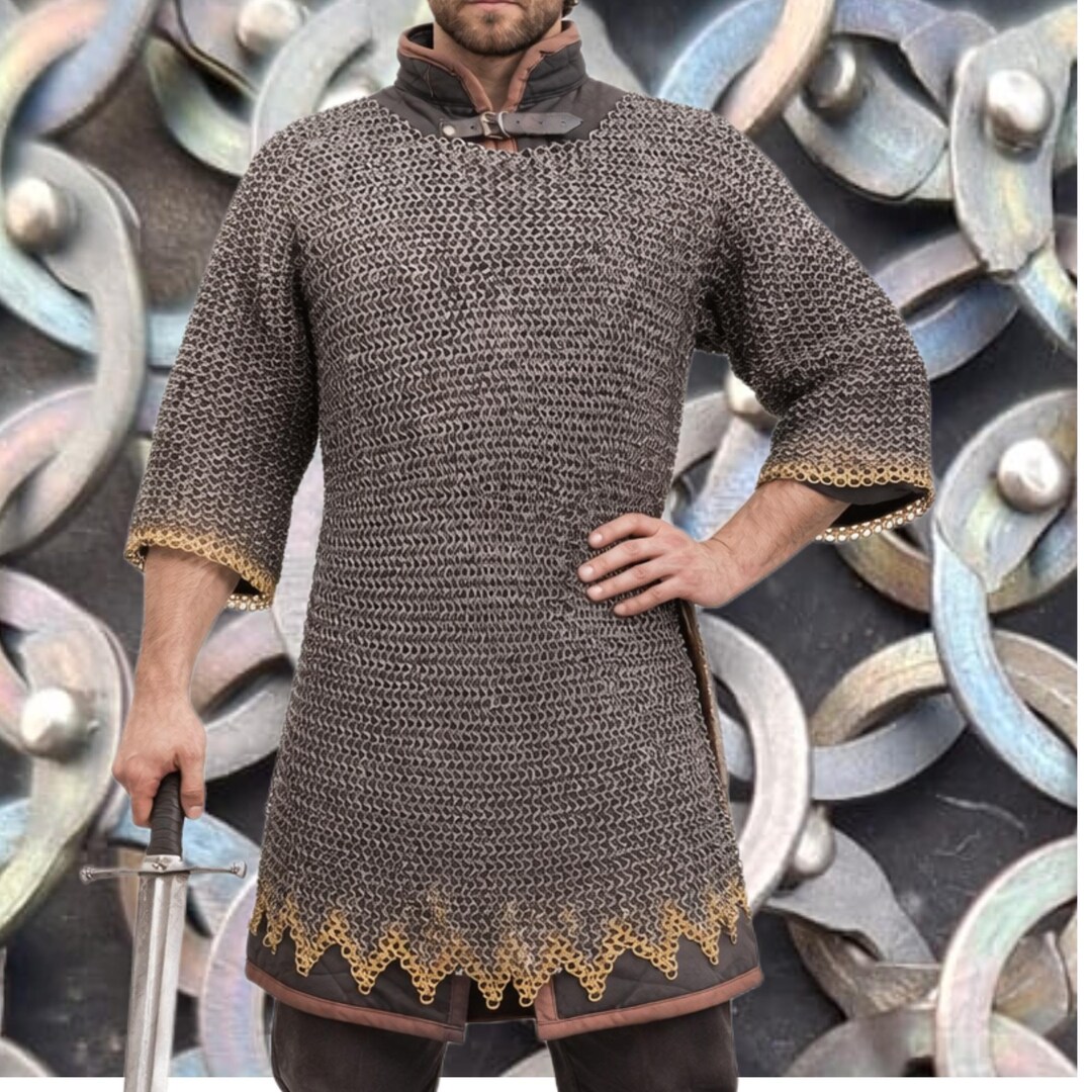 Titanium Chainmail Shirt: 9mm Flat Ring, Haubergeon - Etsy