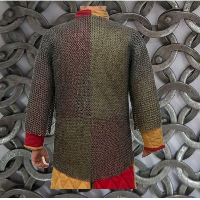 9 Mm Chainmail Shirt – Short Sleeve Flat Riveted Medieval Armor - Etsy