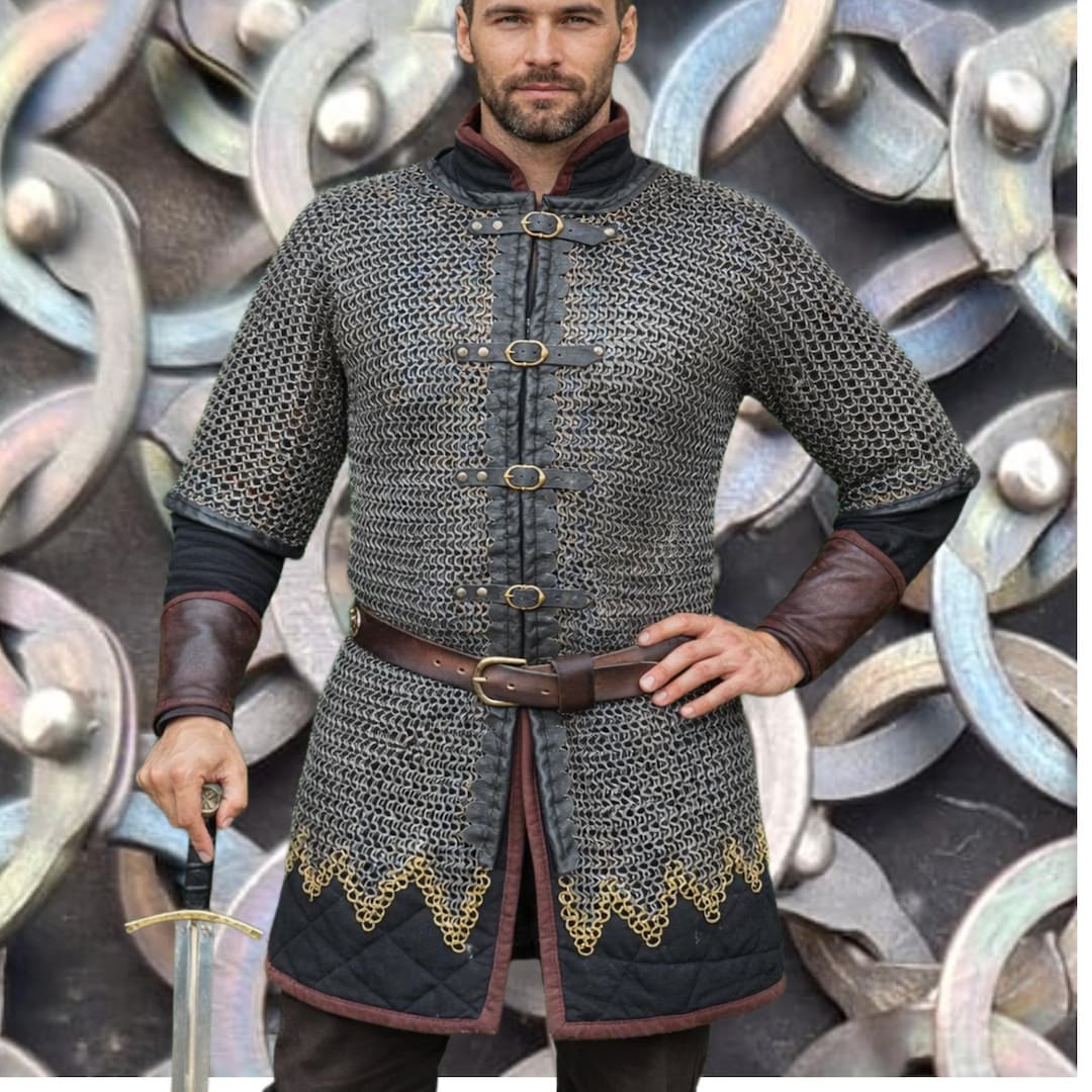 Titanium Chainmail : 9 Mm Flat Ring , Half Sleeve - Champion Shirt - Etsy