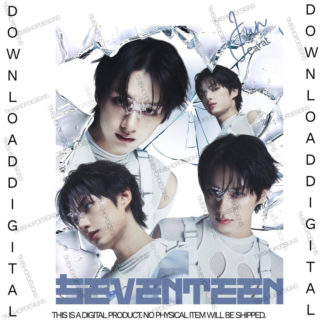 Seventeen Jun T-shirt PNG | Carat Merch | K-pop Group Graphic Tee ...