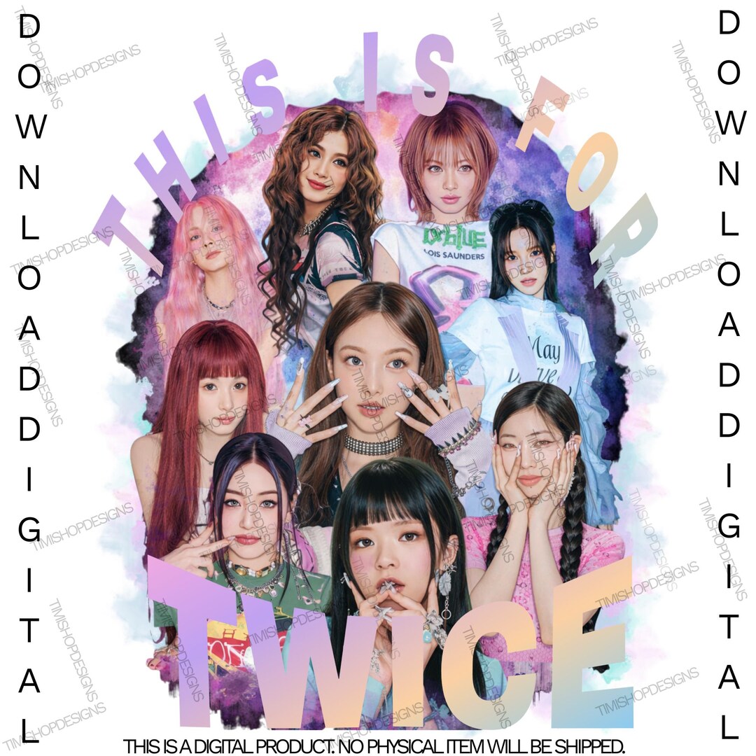 Twice Digital Download PNG | This is for K-pop Design | Printable TWICE ...