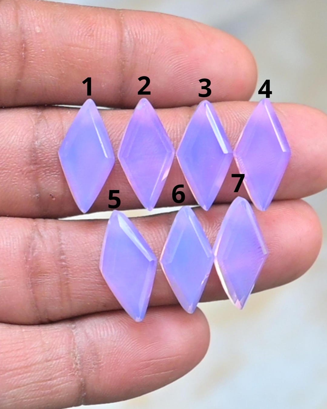Natural Lavender Quartz Step Cut Fancy Shape Gemstone High Quality for ...
