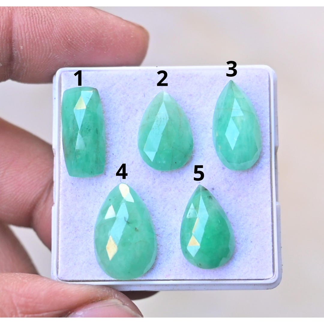 Natural Emerald Faceted Cut Mix Shape Gemstone High Quality for Jewelry ...