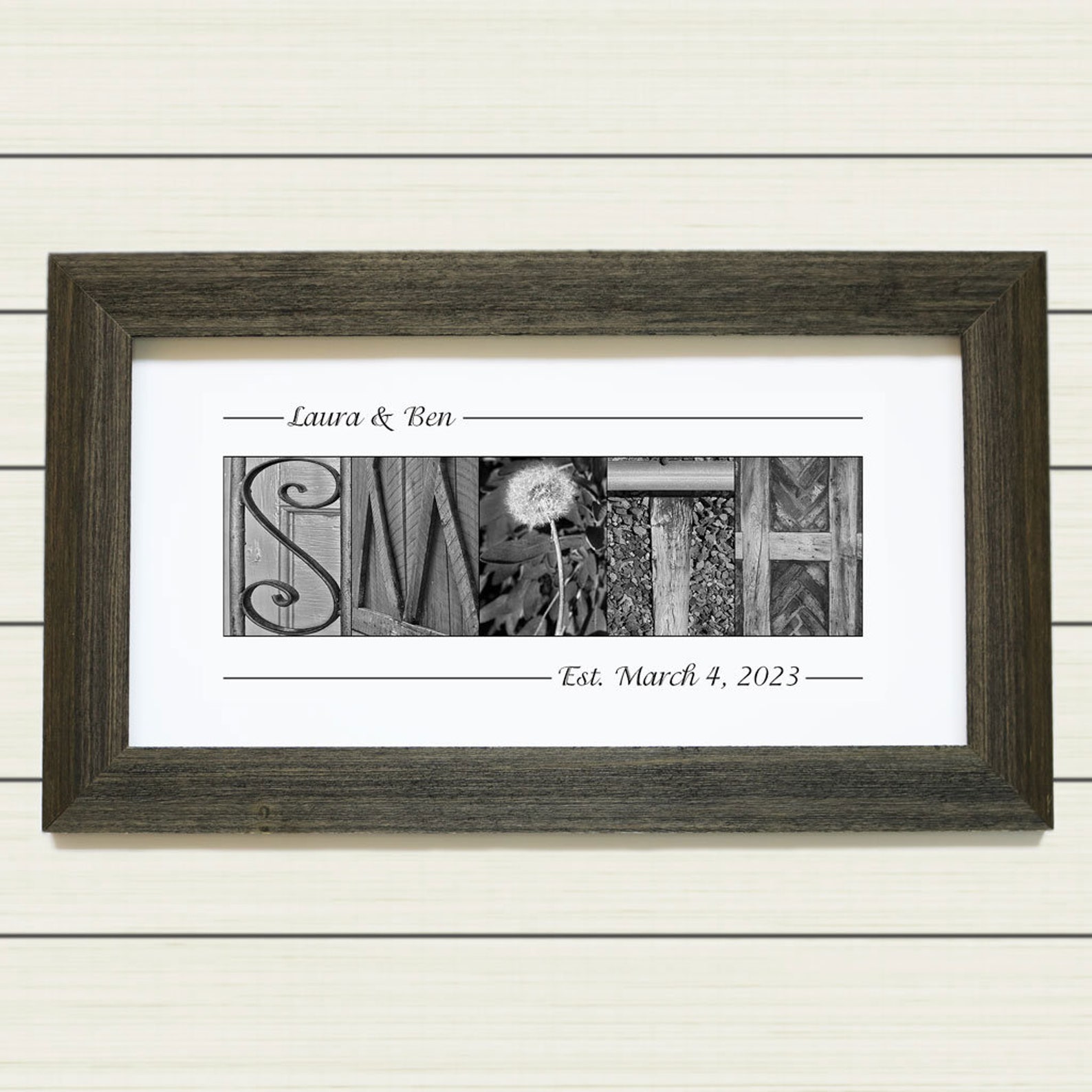 ALPHABET LETTER PHOTOGRAPHY Personalized Name Print Wedding - Etsy