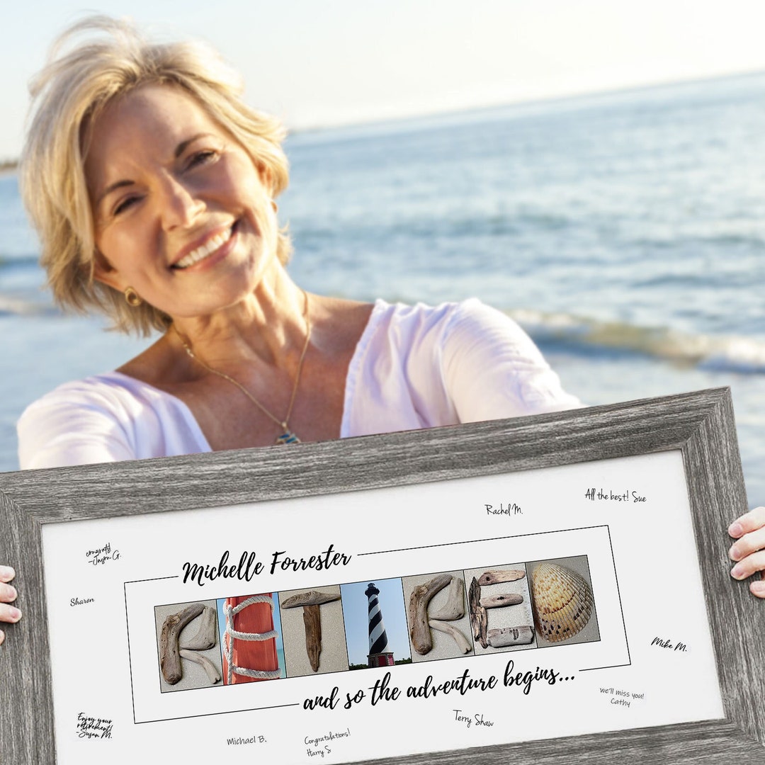 BEACH THEMED RETIREMENT Alternative Guest Book for Coworker Retiree - Etsy