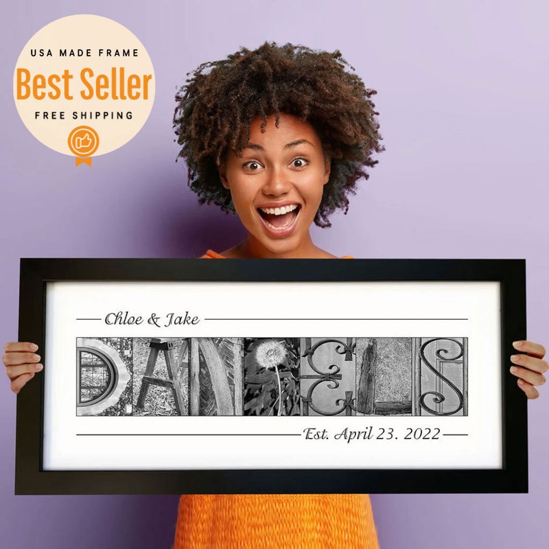 Couple Frame With Names - Etsy