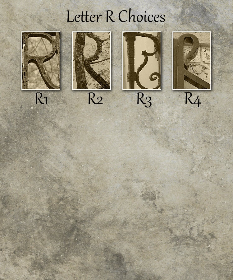 LETTER R Alphabet Photography LETTERS Sepia Alphabet Photos - Etsy