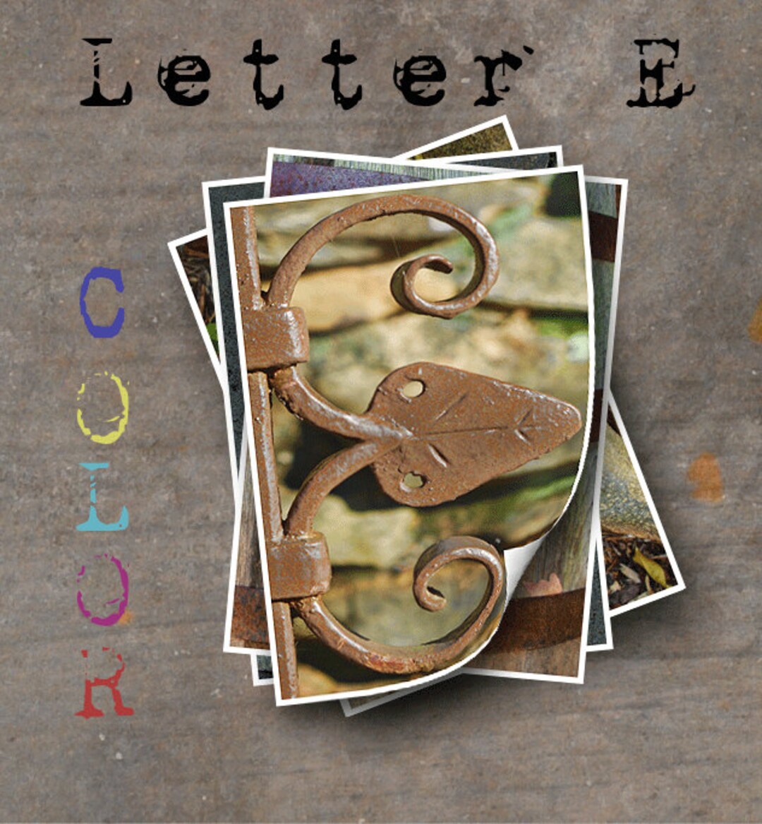 LETTER E Alphabet Photography LETTERS - Color Alphabet Photos - Etsy