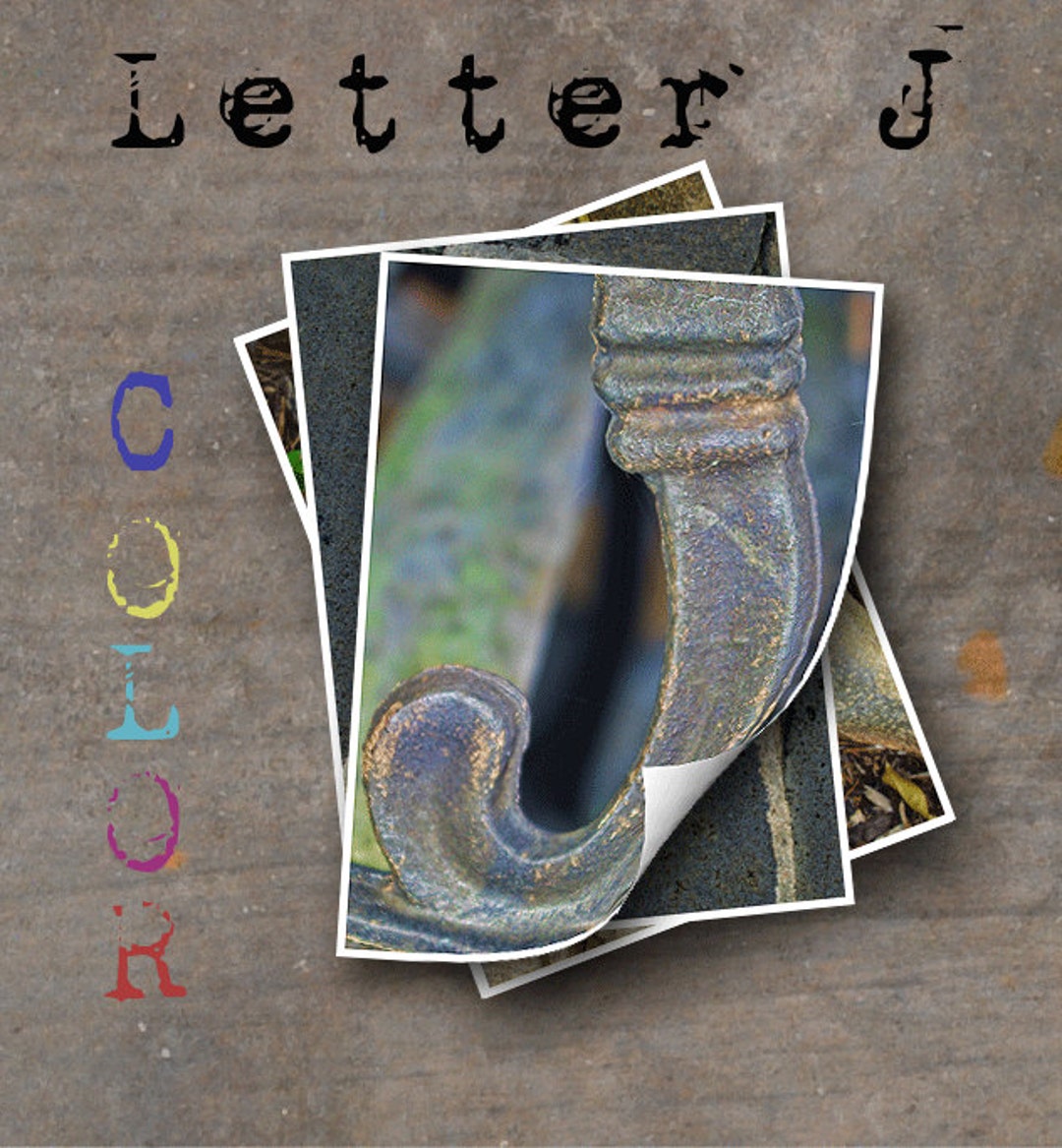 LETTER J Alphabet Photography LETTERS - Color Alphabet Photos - Etsy