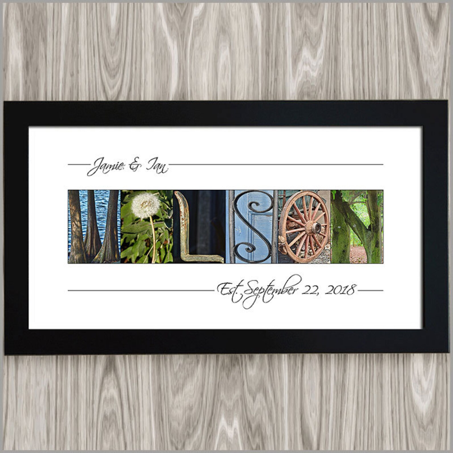 ALPHABET LETTER PHOTOGRAPHY Personalized Name Print Wedding - Etsy