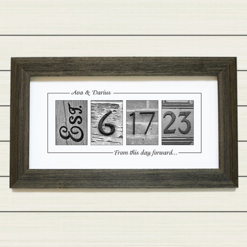Personalized Wedding Date Print: Meaningful Newlyweds Gift, Custom ...