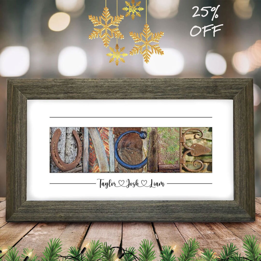 Christmas Gift for Uncle, Gift for Uncle From Niece, Uncle Sign, Uncle ...