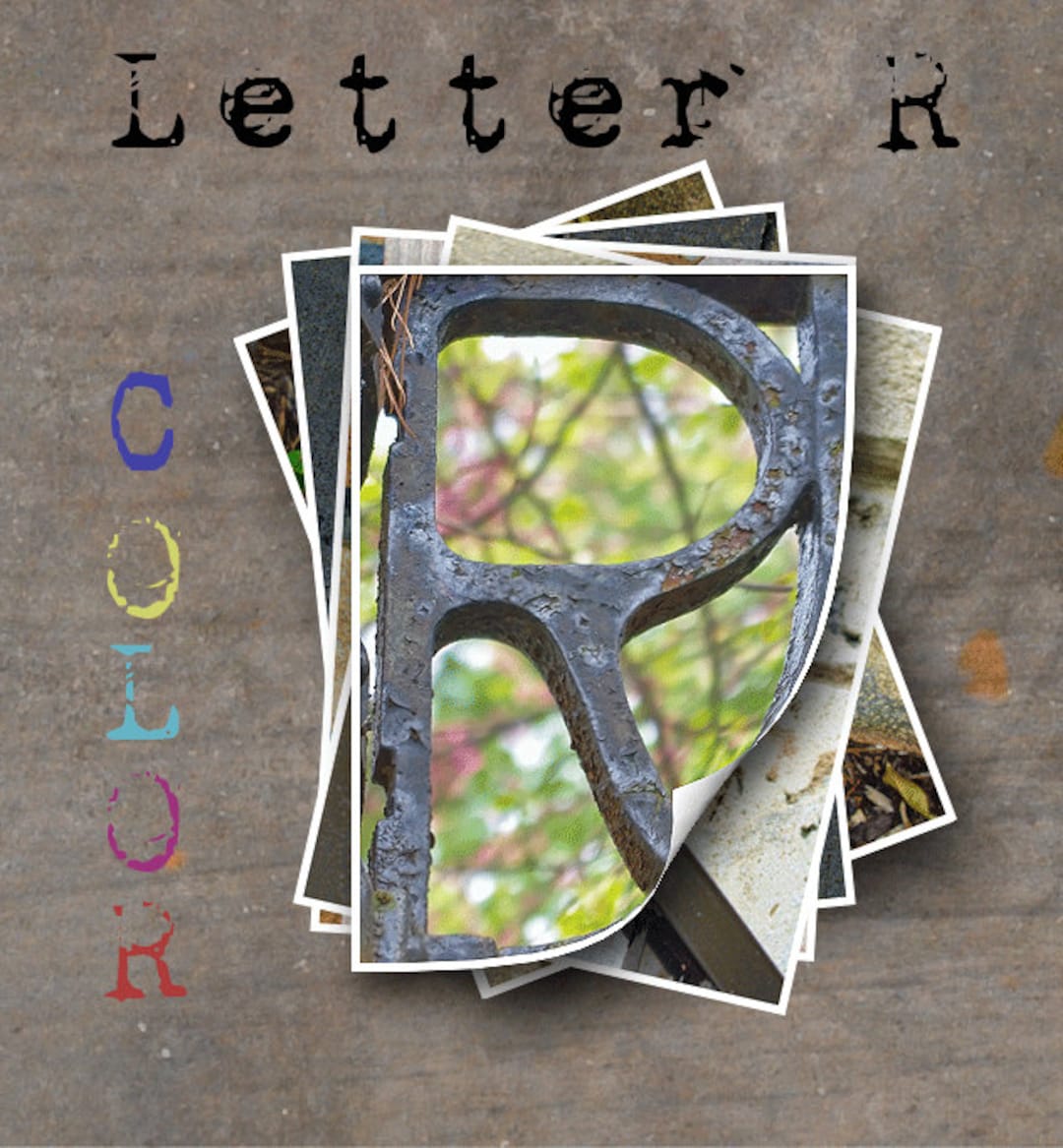 LETTER R Alphabet Photography LETTERS - Color Alphabet Photos - Etsy
