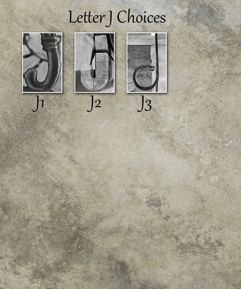 LETTER J Alphabet Photography LETTERS Black and White - Etsy