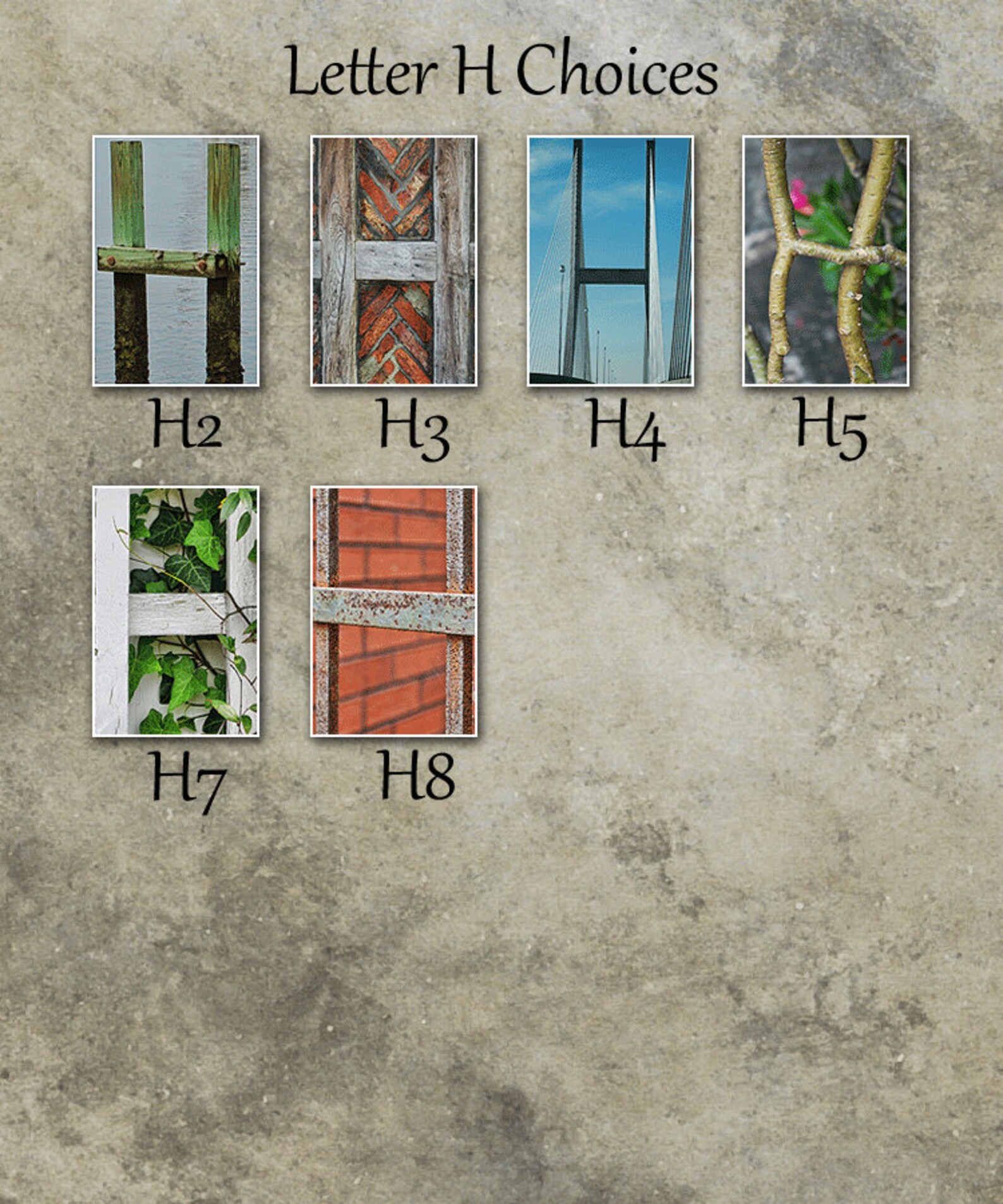 LETTER H Alphabet Photography LETTERS Color Alphabet Photos - Etsy