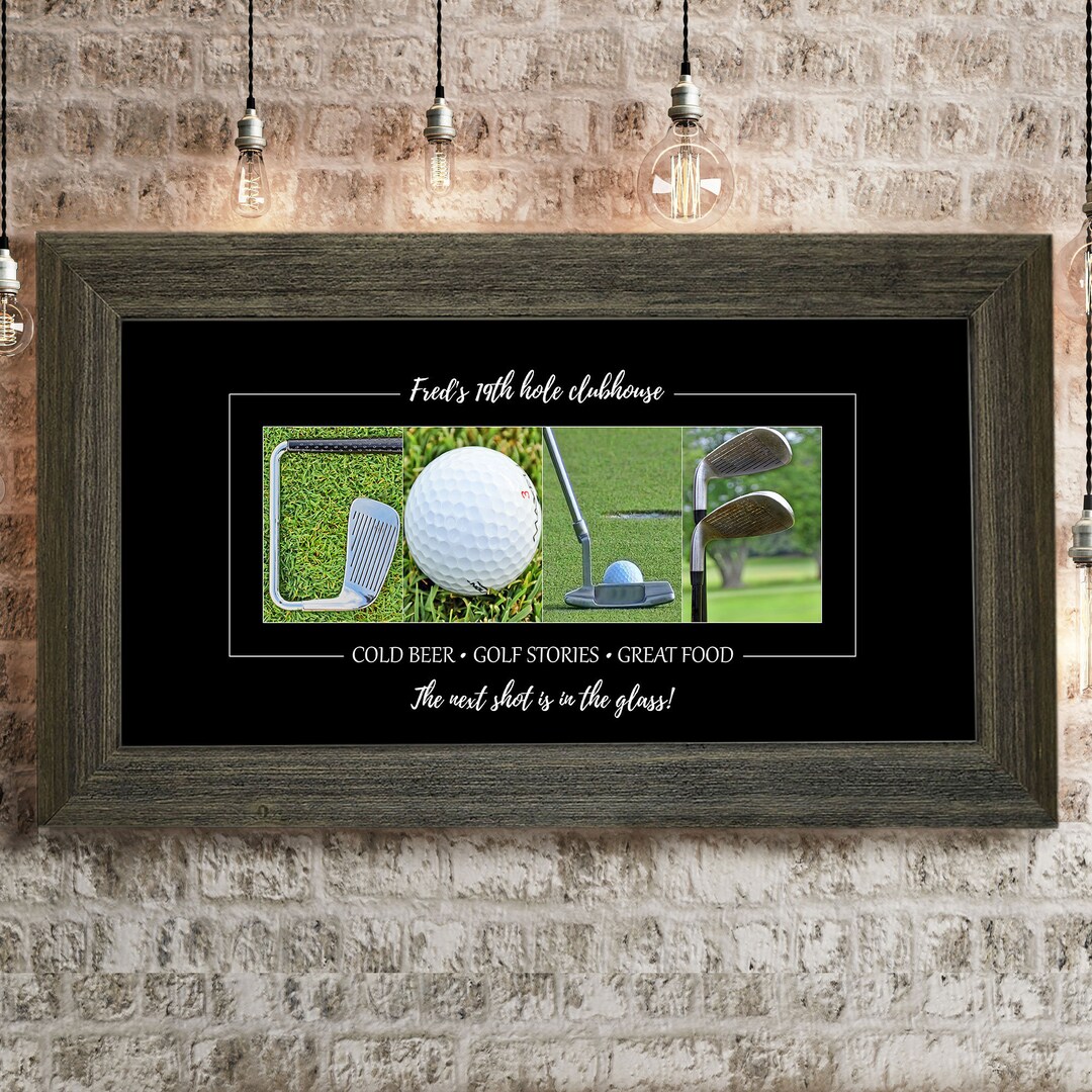 Custom Golf Sign Personalized Golf Sign Christmas Gift for Dad Father's ...