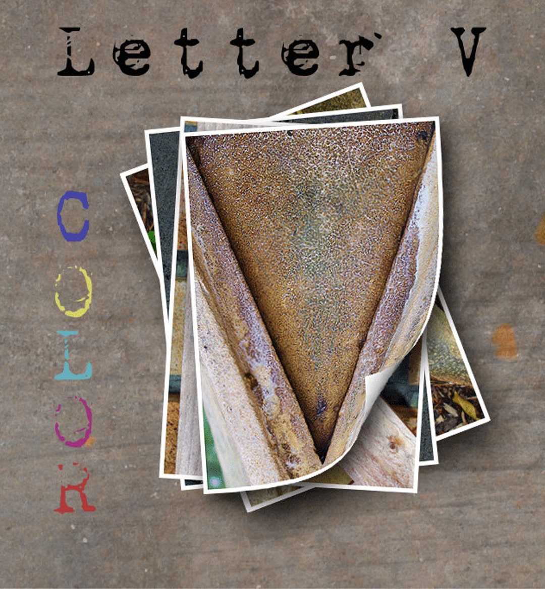LETTER V Alphabet Photography LETTERS - Color Alphabet Photos - Etsy