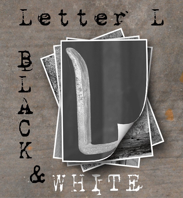 LETTER L Alphabet Photography LETTERS - Black and White Alphabet Photos ...