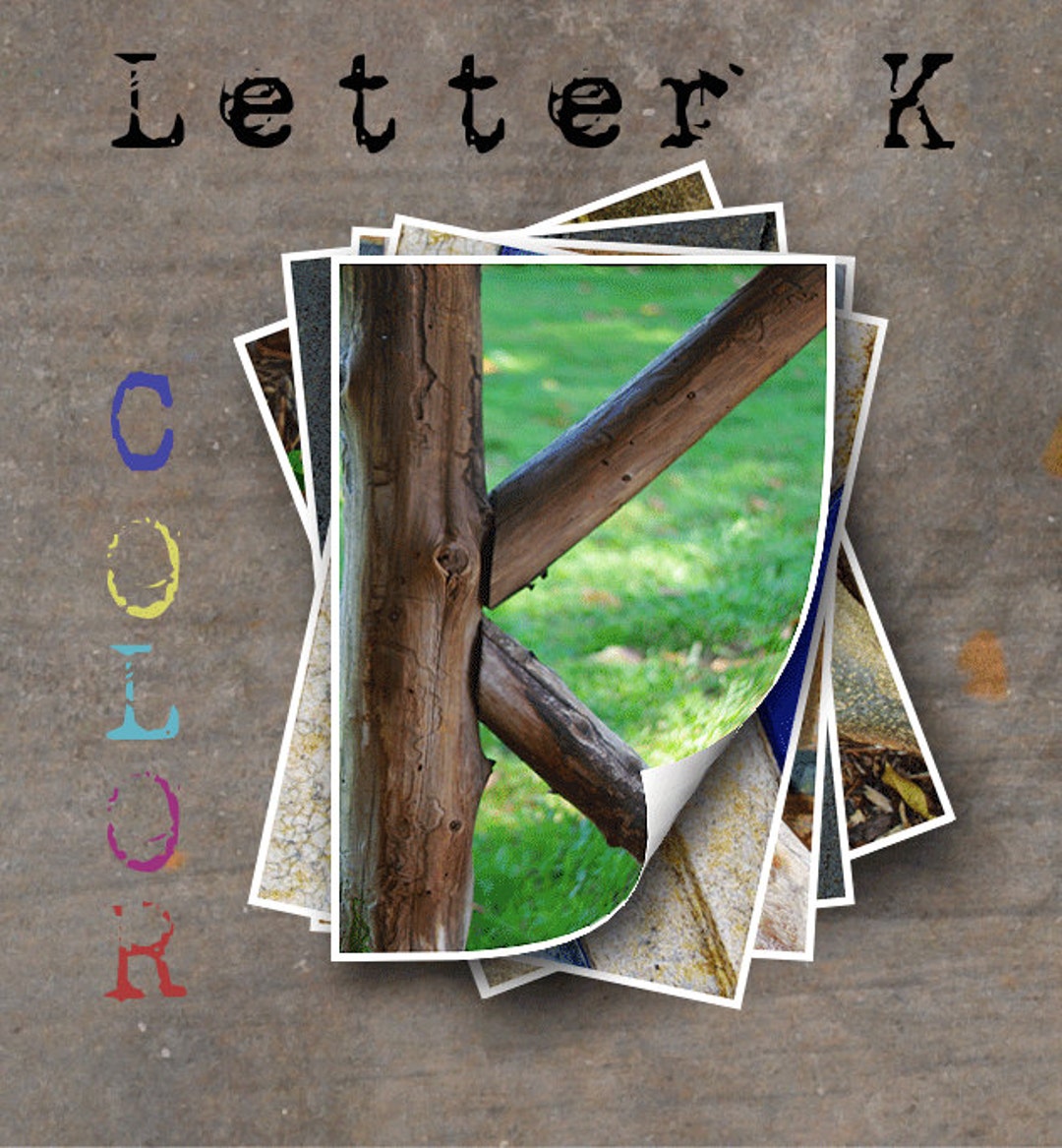 LETTER K Alphabet Photography LETTERS - Color Alphabet Photos - Etsy