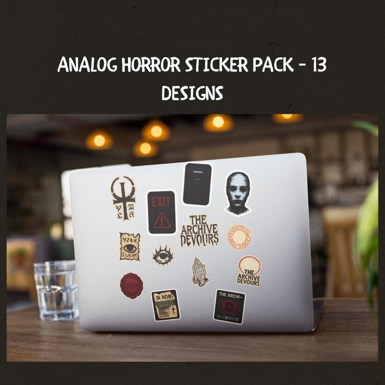 Analog Horror Sticker Pack – 13 Creepy Designs (PNG + PDF) - Etsy