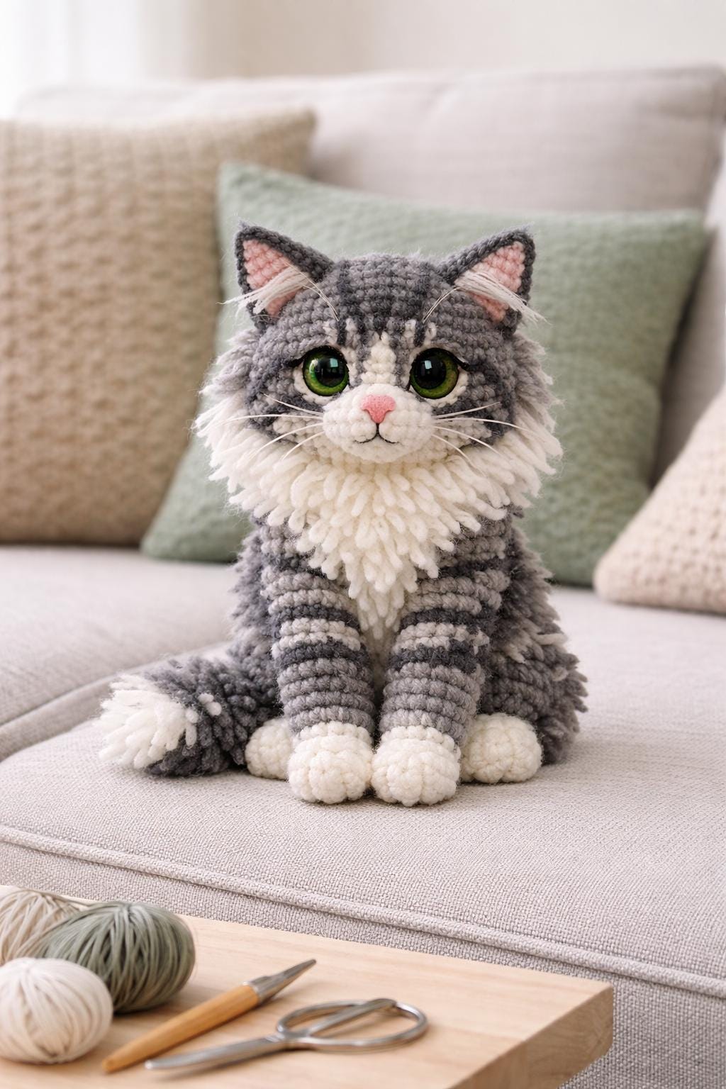 Norwegian Forest Cat Crochet Pattern | Amigurumi Cat PDF | Crochet ...