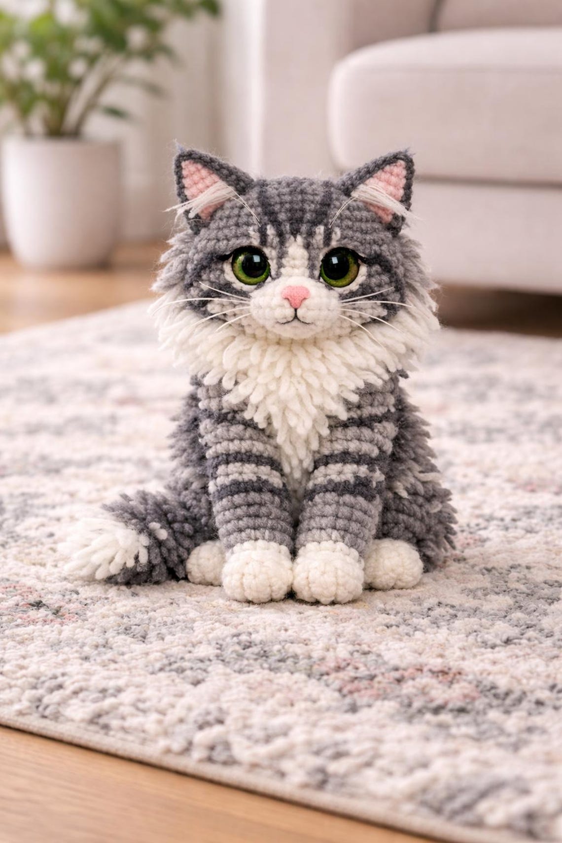 Norwegian Forest Cat Crochet Pattern | Amigurumi Cat PDF | Crochet ...