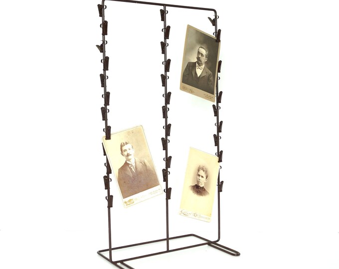 Vintage Wire Clip Display Rack / Store Fixture in Dark Brown - Etsy