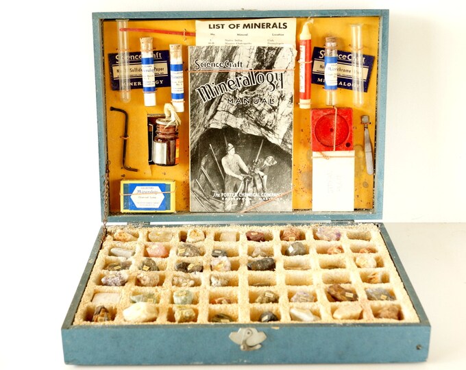 Vintage / Antique Sciencecraft Collectors Mineralogy No. 810 , Complete ...