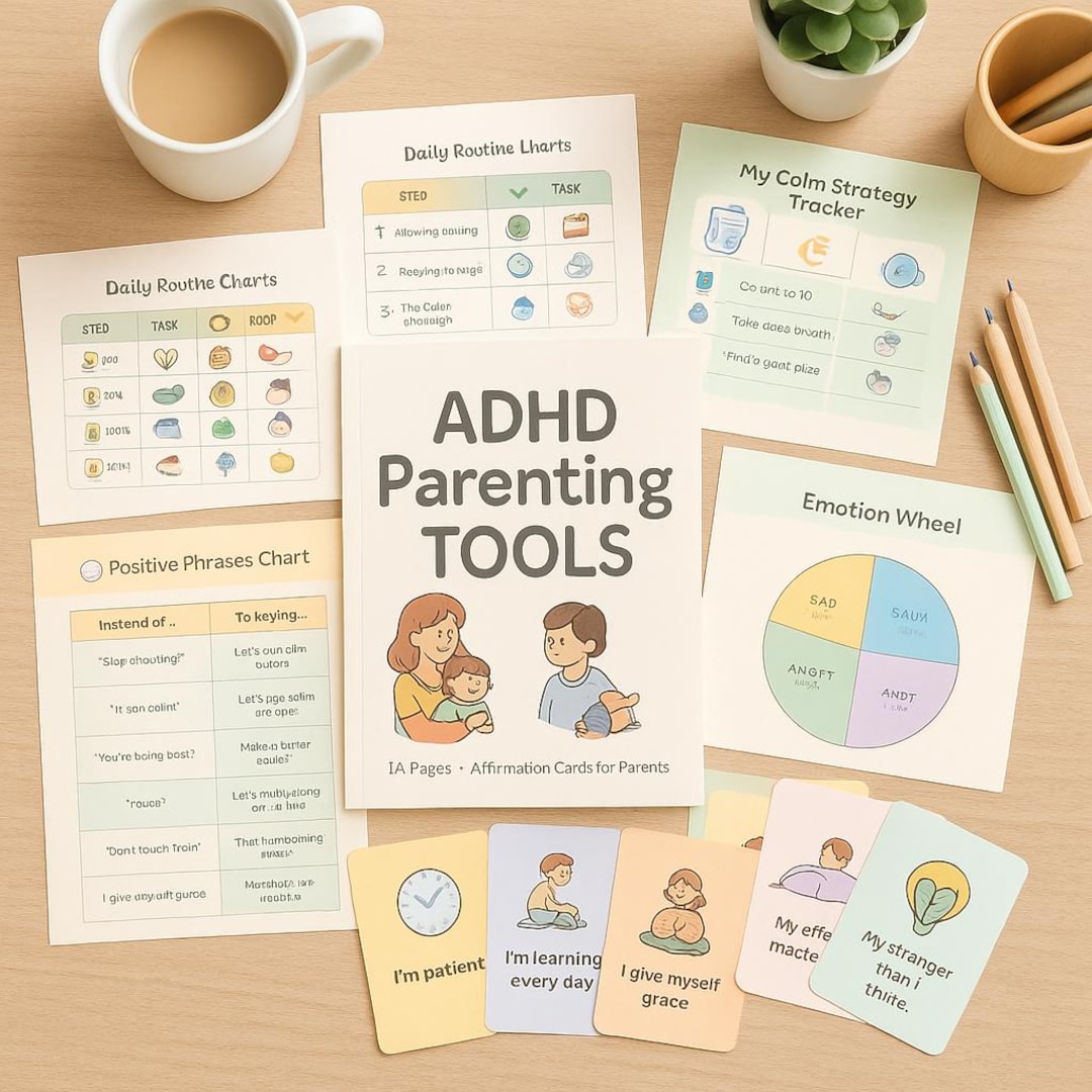 ADHD Family Toolbox – Calm Corner, Emotion Wheel (printable PDF) - Etsy