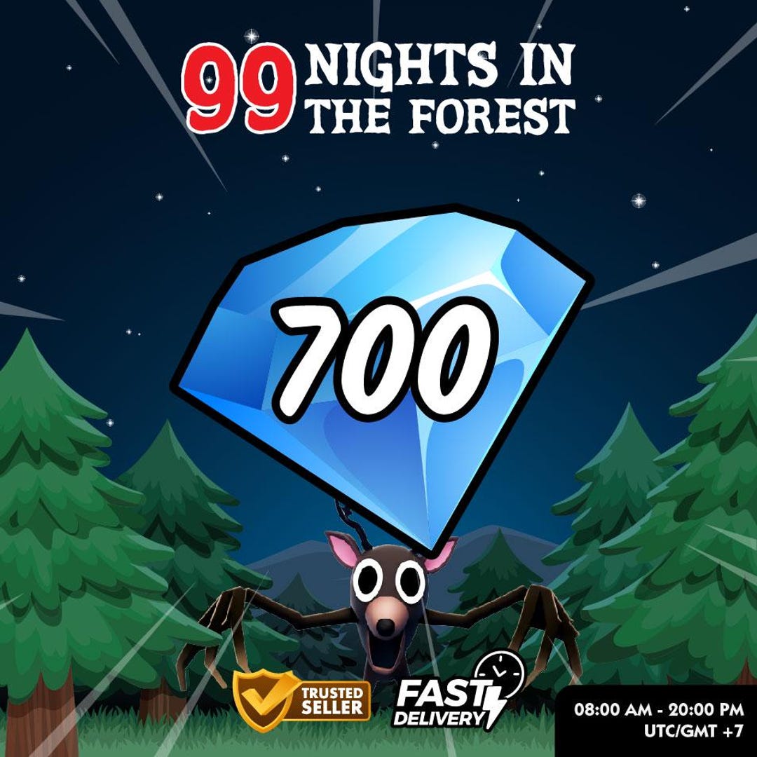 700 DIAMONDS | Roblox - 99 Nights in the Forest | Cheap & Fast - Etsy