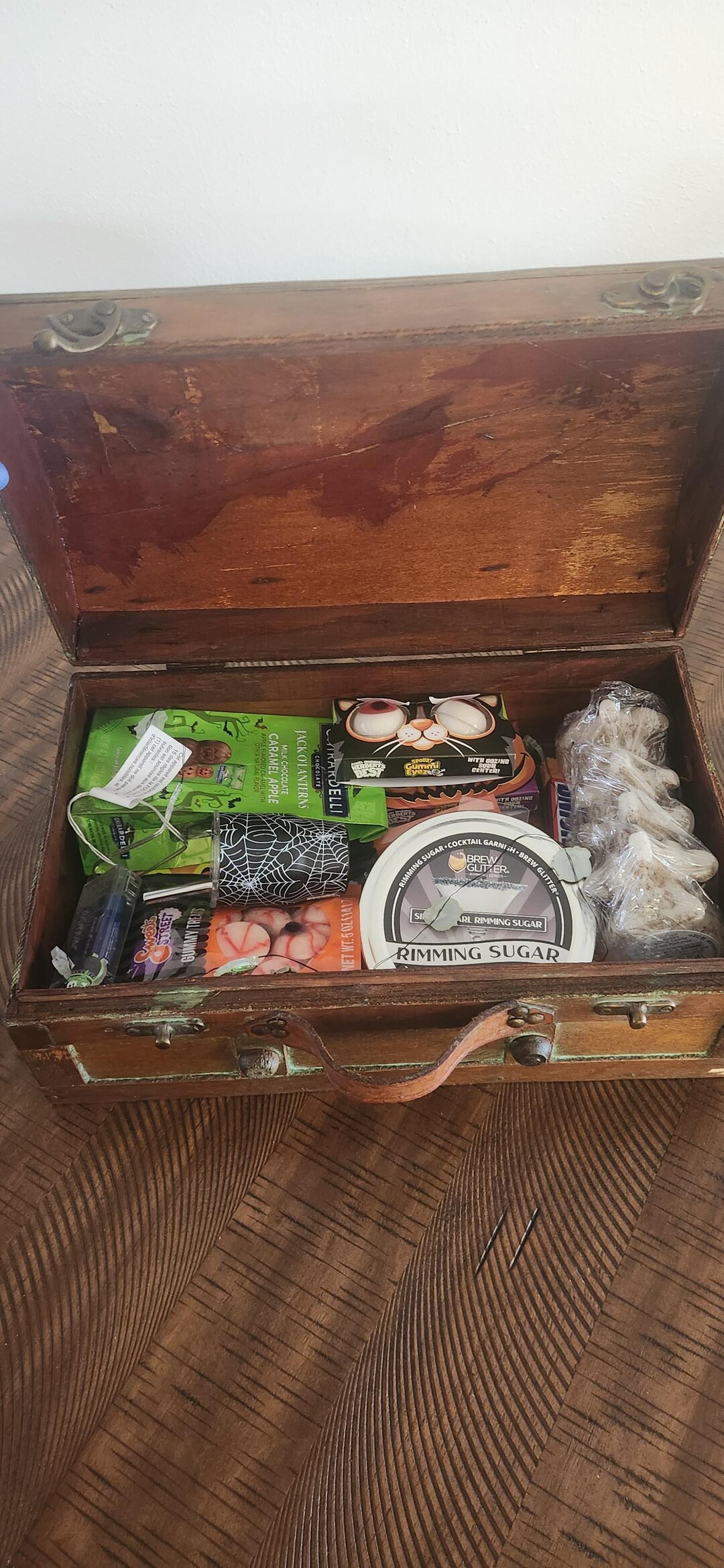 Halloween Mystery Candy Chest – Wooden Gothic Box With Spooky Snacks ...