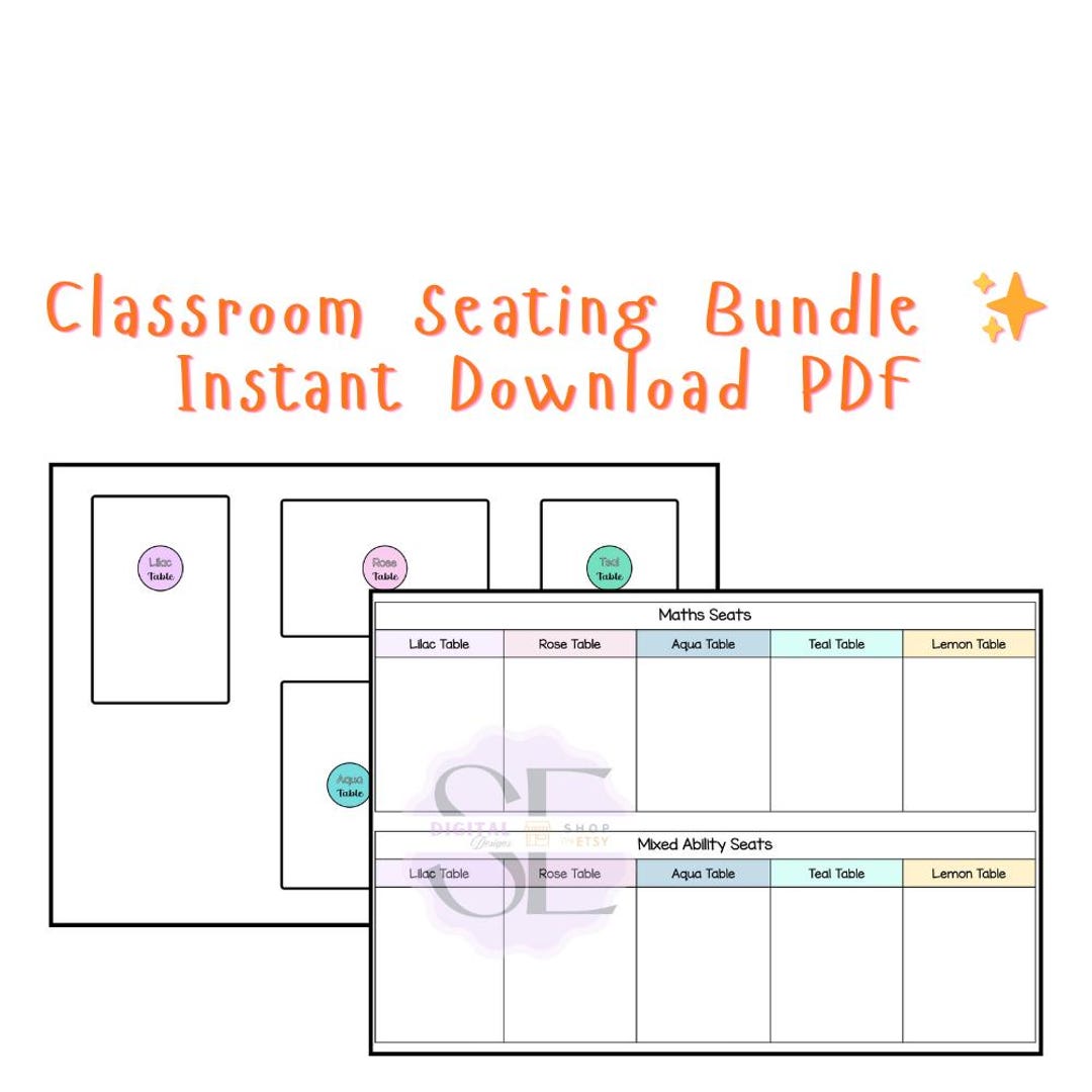 Printable Classroom Seating Plans: Maths & Mixed Ability (PDF Download ...