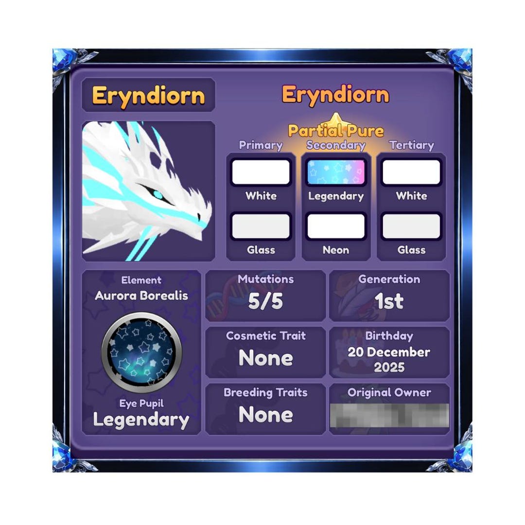 Eryndiorn • Dragon Adventures • Roblox - Etsy