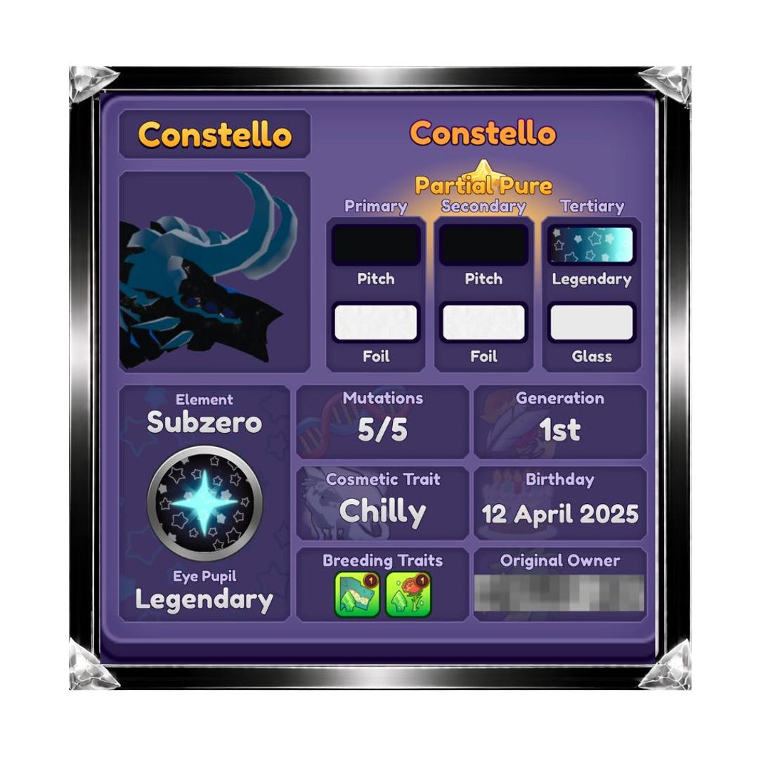 Constello • Dragon Adventures • Roblox - Etsy