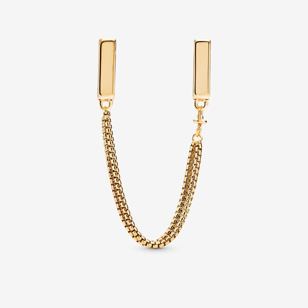 Pandora Golden Reflexions Shine Floating Chains Safety Chain - Etsy