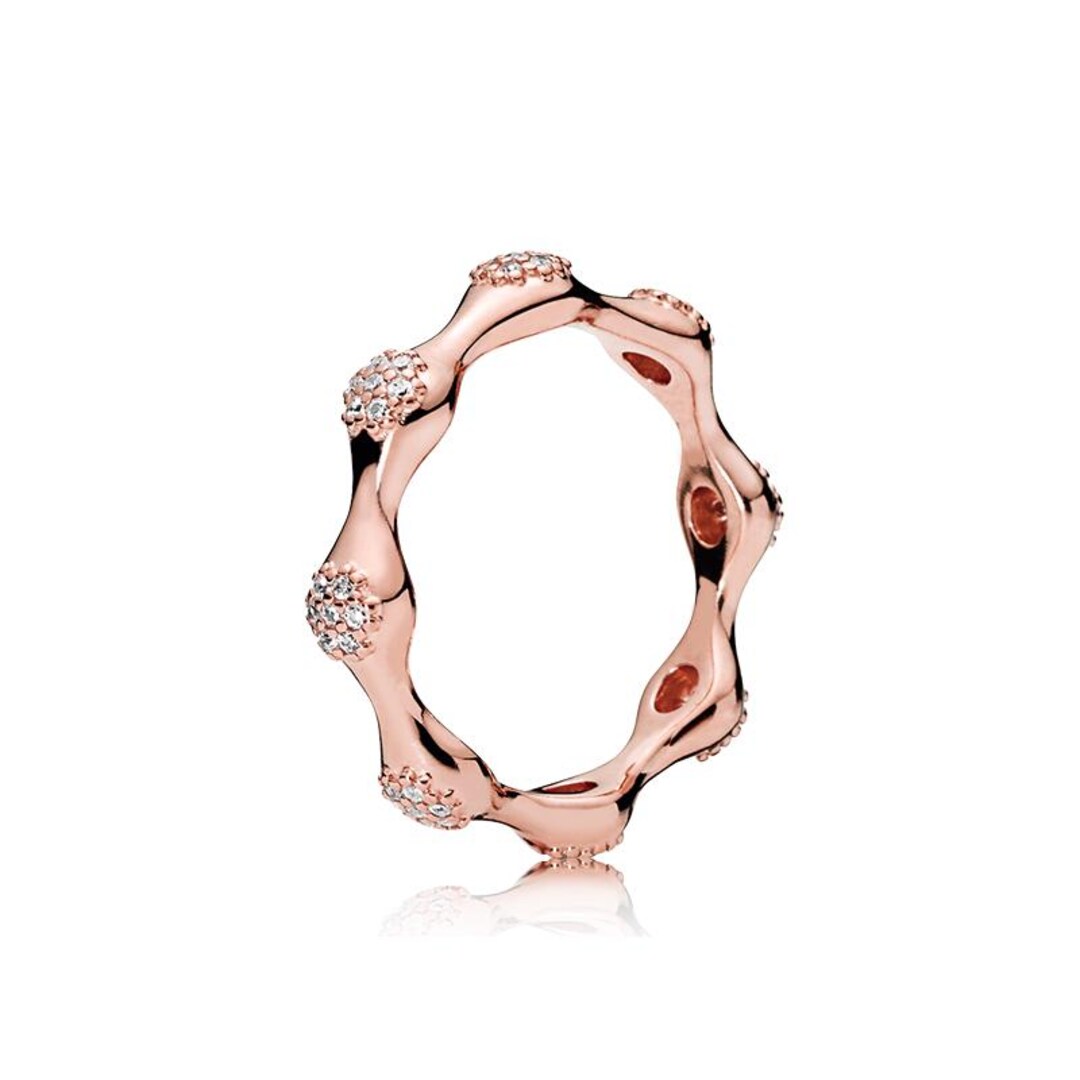 Pandora Sparkling Pavé Modern Love Pod Ring Rose (56) - Etsy
