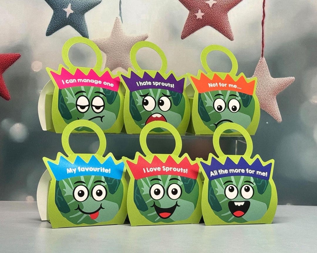 Christmas Sprout Boxes (pack of 6) - Etsy UK