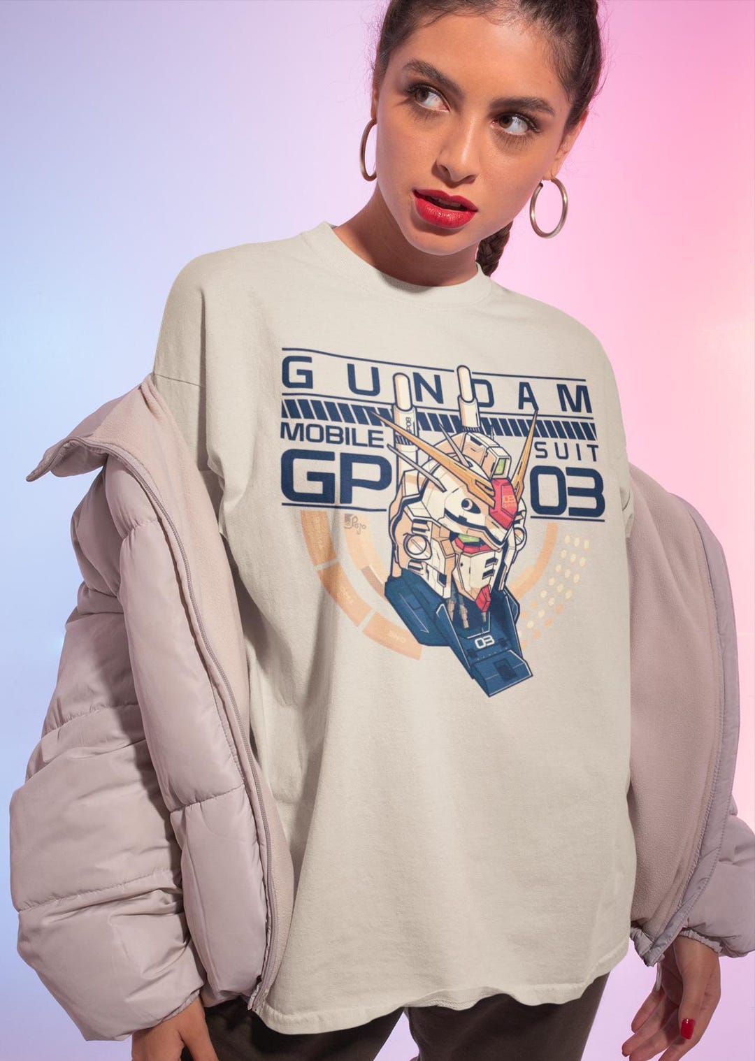90s Gundam Anime Shirt - Retro Robot Manga Tee - Etsy