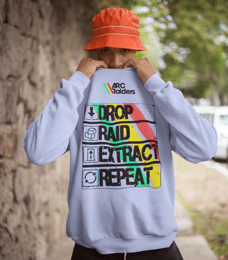 Arc Raiders Drop Raid Extract Repeat Shirt - Gamer Tshirt,arc Raider ...