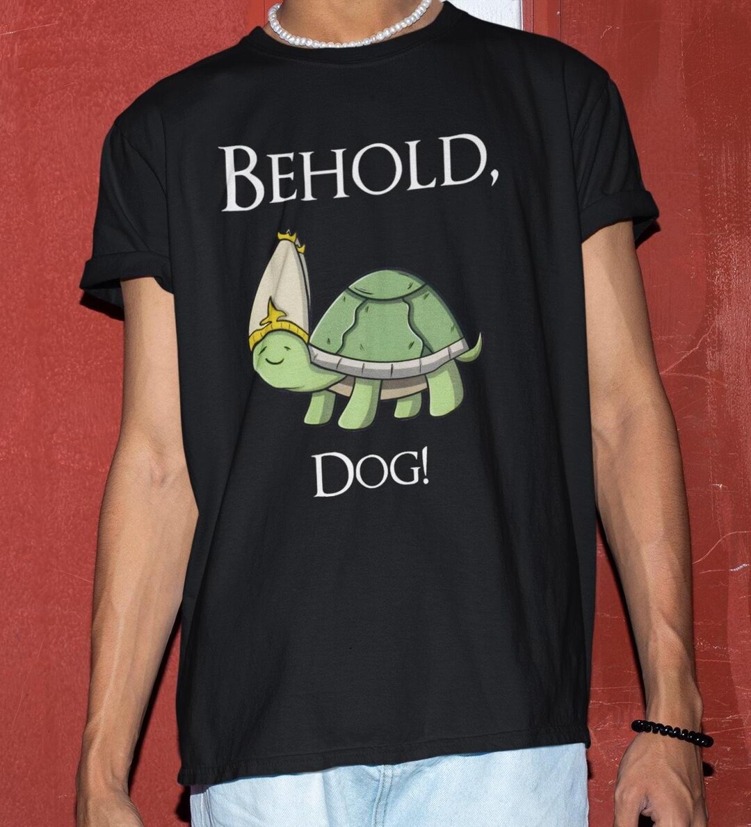 Elden Ring Behold Dog Meme T-shirt ,funny Gaming Tee, Soulsborne Merch ...