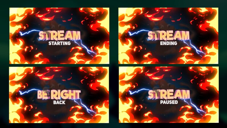 Fire Twitch Overlay: Animated Stream Graphics & Alerts - Etsy