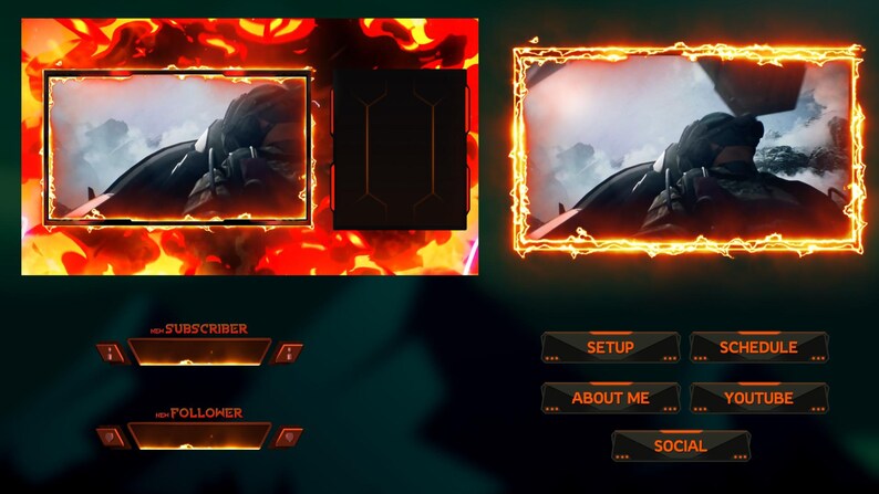 Fire Twitch Overlay: Animated Stream Graphics & Alerts - Etsy