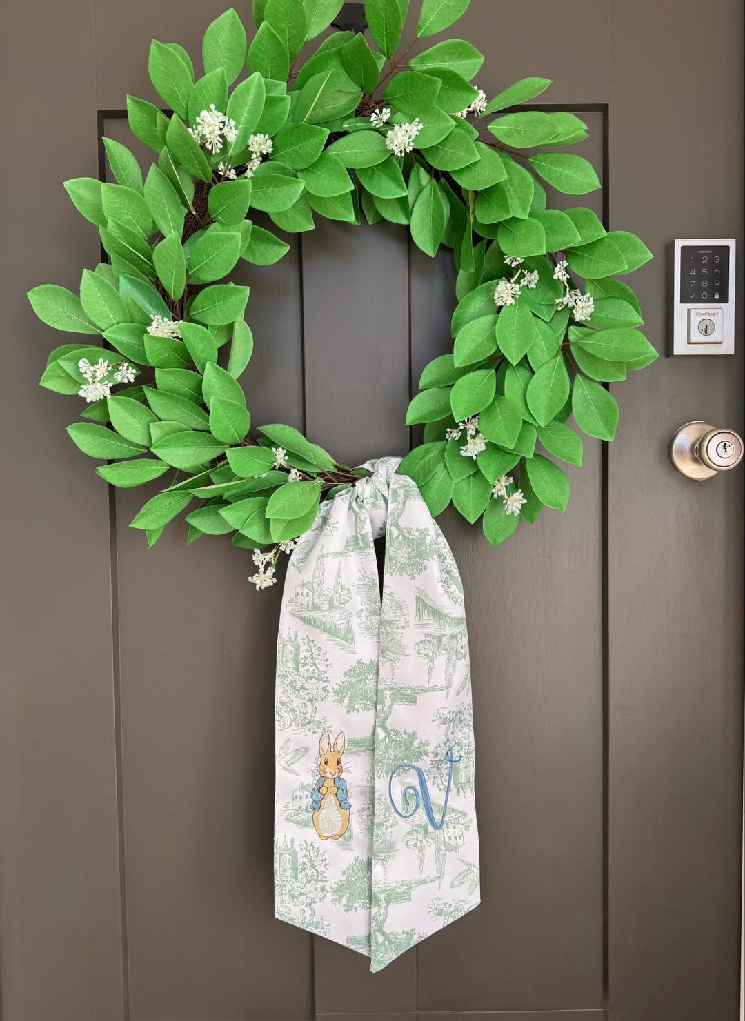 Spring/easter Peter Rabbit Wreath Sash - Etsy