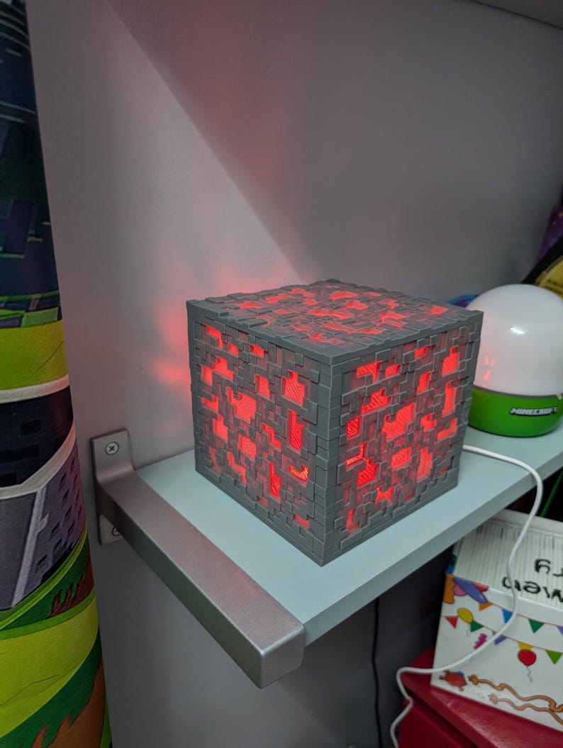 Minecraft Ore Inspired Night Light/lamp. 12 Remote Controlled Colours ...