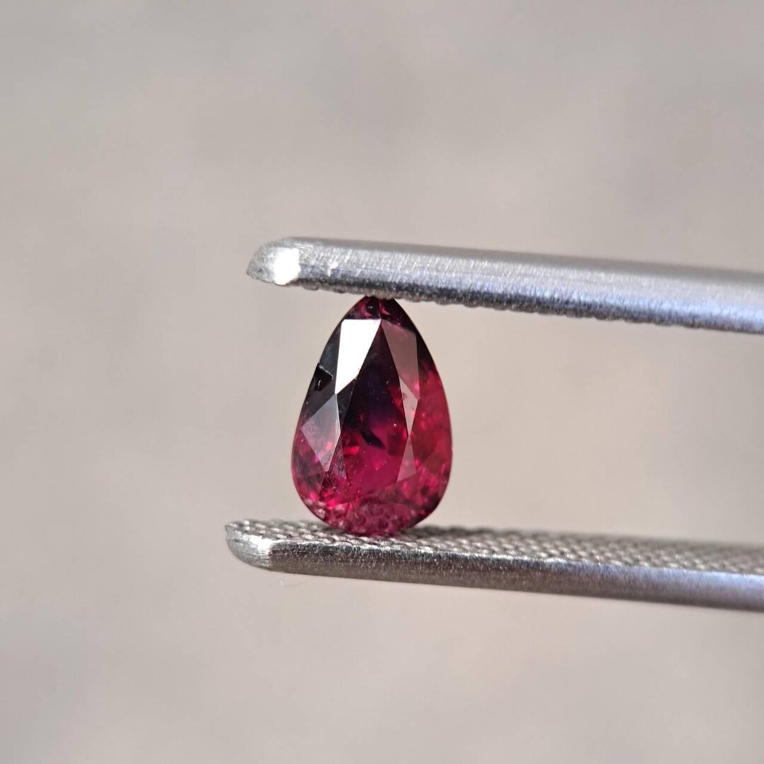 Natural Burmese Ruby 0.80 Ct Pear Shape | Mong Hsu Myanmar | Unheated ...