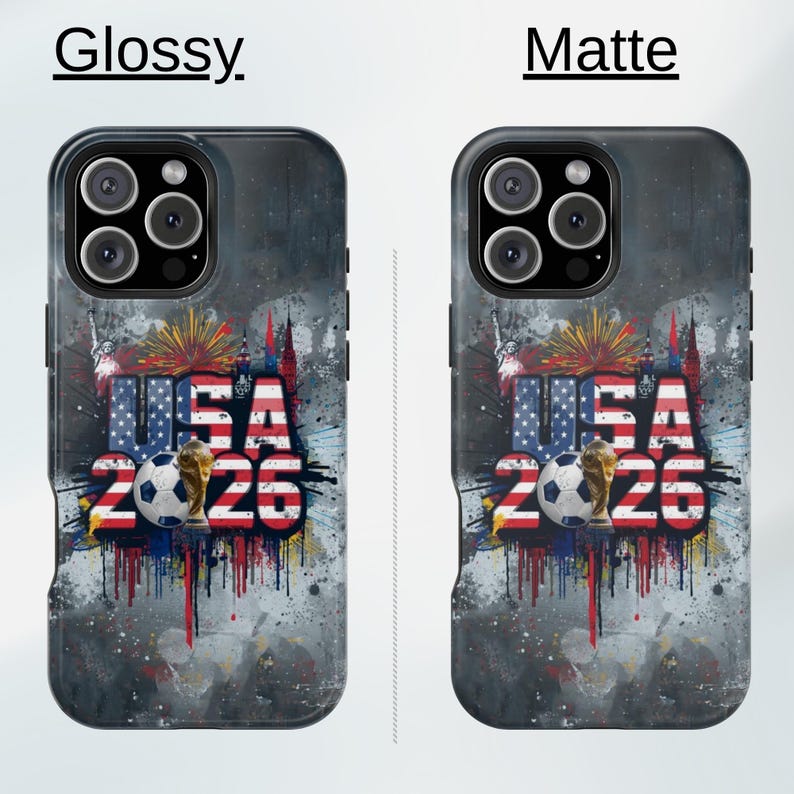 USA 2026 World Cup iPhone Case, Patriotic Soccer Magsafe Cover ...