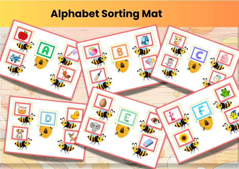 Montessori Alphabet Sorting Game: Letter Sound Matching Activity ...