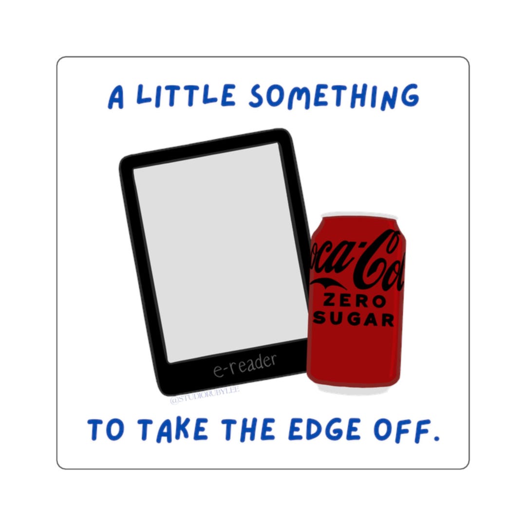 Funny Kindle Sticker for Coke Zero Lovers | 'A Little Something to Take ...