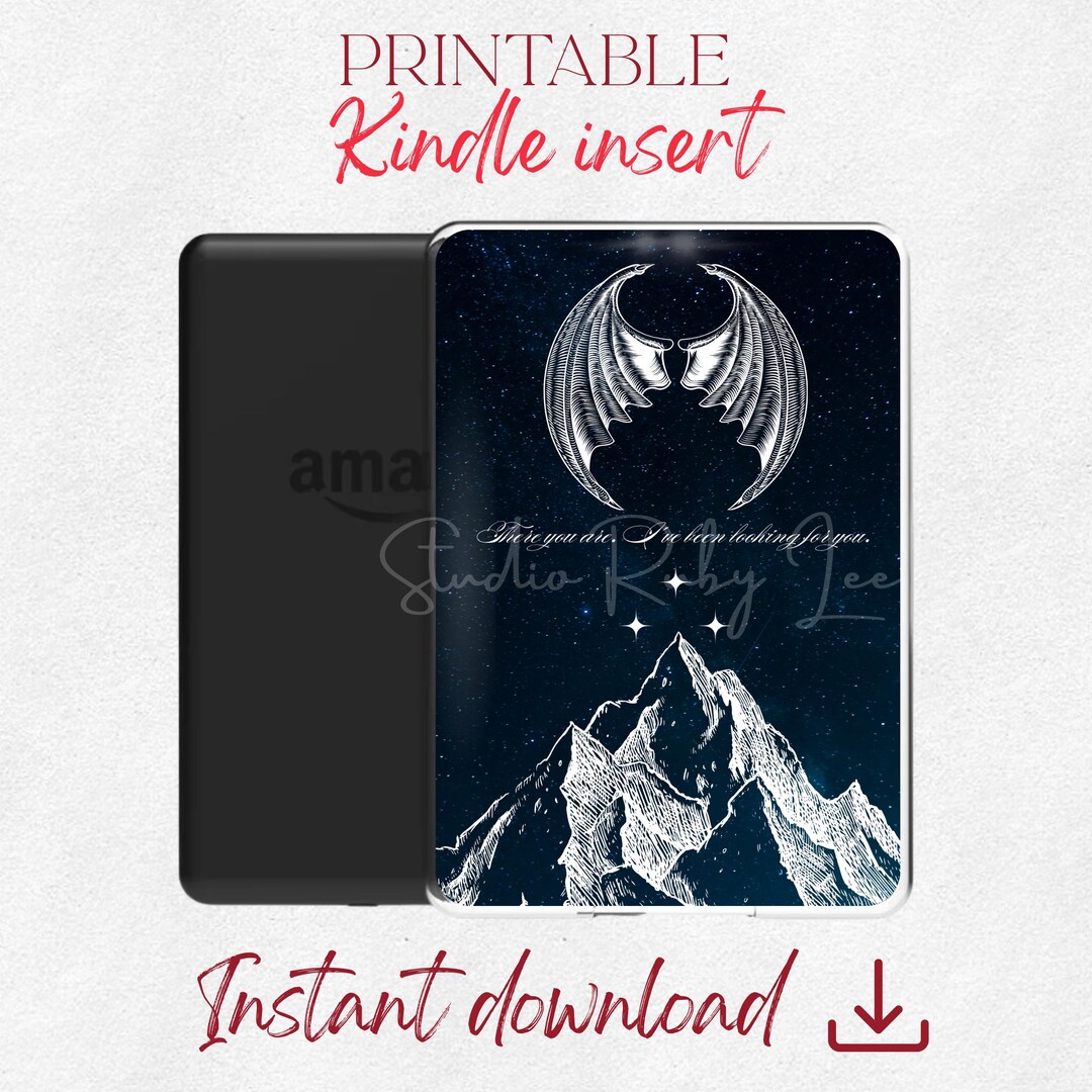 ACOTAR Kindle Insert | Night Court, Velaris, Fantasy Bookish Accessory ...