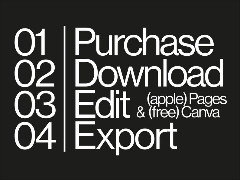 Resume Cv Modern Template: Editable CV, Cover Letter (A4 & US Letter ...